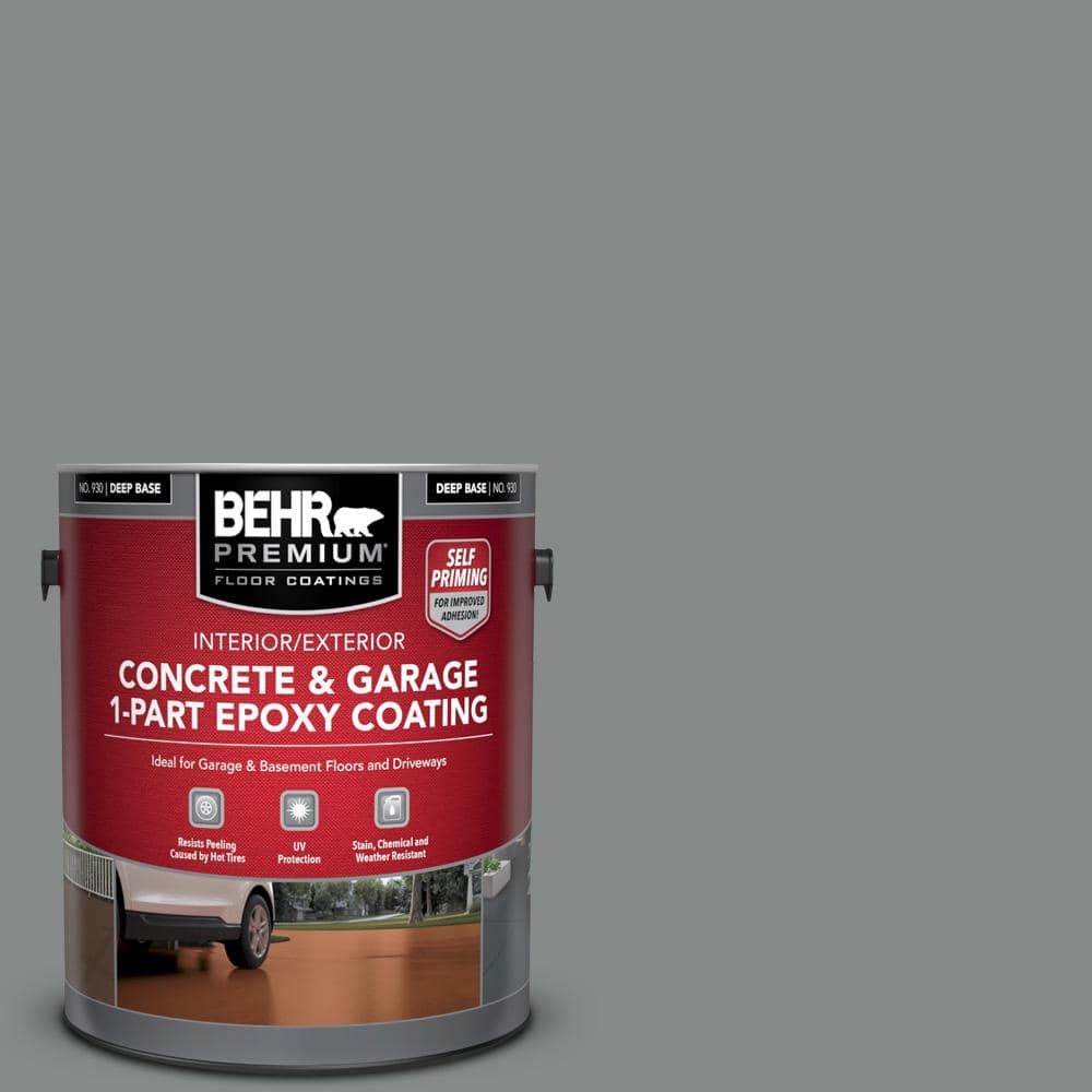 BEHR PREMIUM 1 gal. #N460-5 Slate Rock Self-Priming 1-Part Epoxy Satin ...