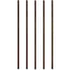 Pegatha 32 in. x 3/4 in. Black Aluminum Round Deck Railing Baluster (5 ...