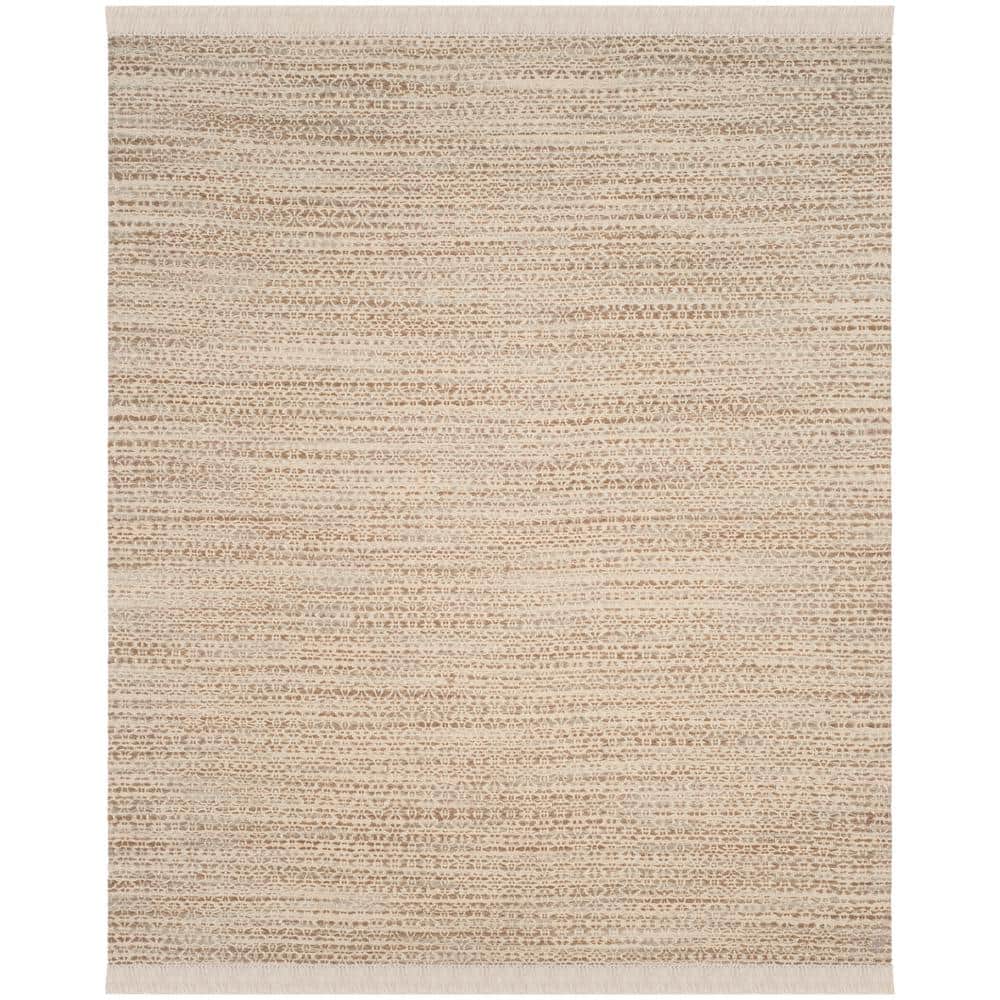 SAFAVIEH Boston Beige/Ivory 8 ft. x 10 ft. Geometric Area Rug BOS708A-8 ...