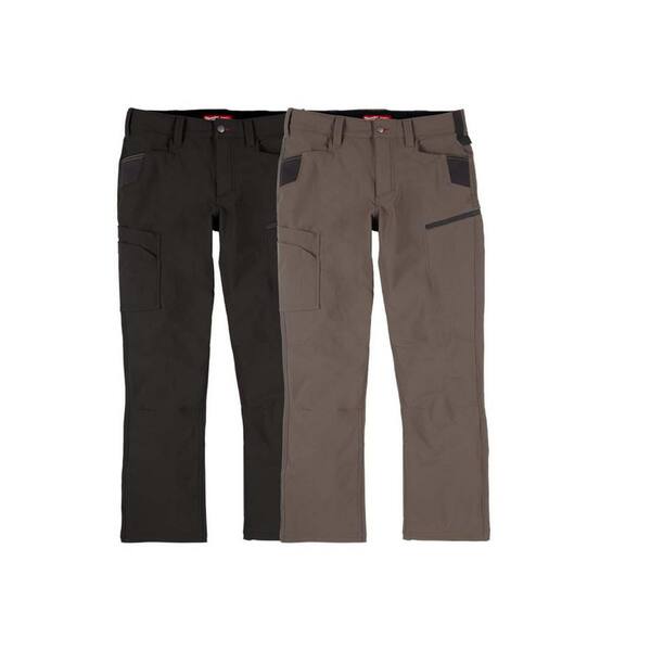 Milwaukee Men's 30 in. x 30 in. Black and Brown FREEFLEX Tech Work ...