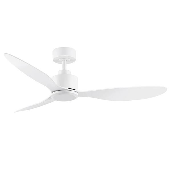 Breezary Sawyer 52 in. 6-Speed Indoor White Ceiling Fan with DC Motor ...