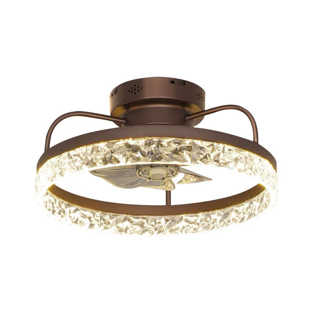 Reviews for TOZING 19.7 in. Dimmable LED Indoor Modern Bronze Propeller ...