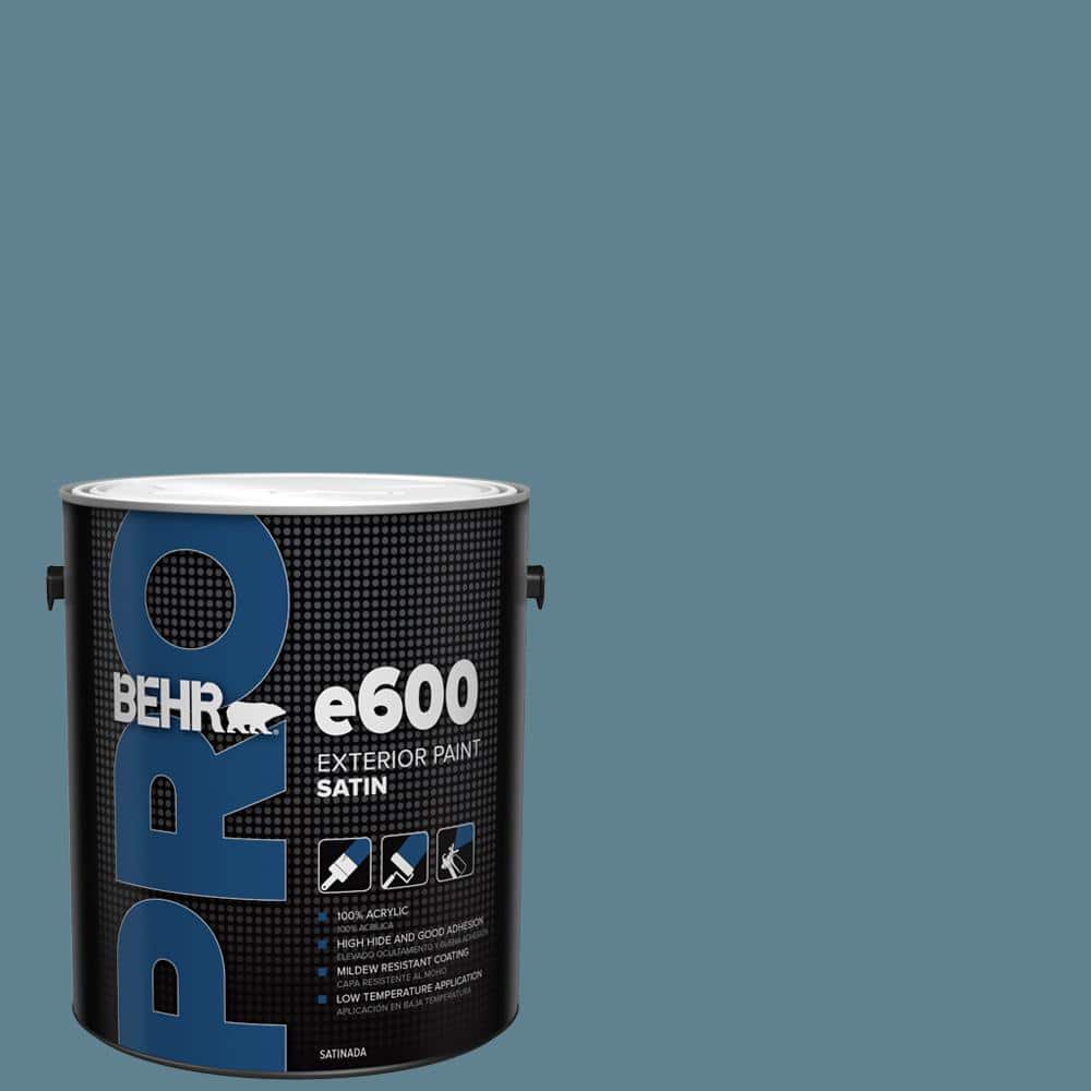 BEHR PRO 1 gal. #S470-5 Blueprint Satin Enamel Exterior Paint PR64301 ...