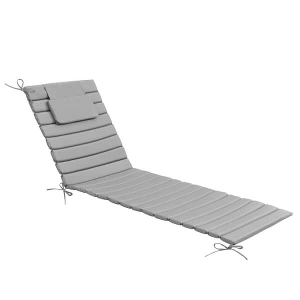 Pellebant 26 in. x 79.9 in. 1-Piece Outdoor Chaise Lounge Cushion ...
