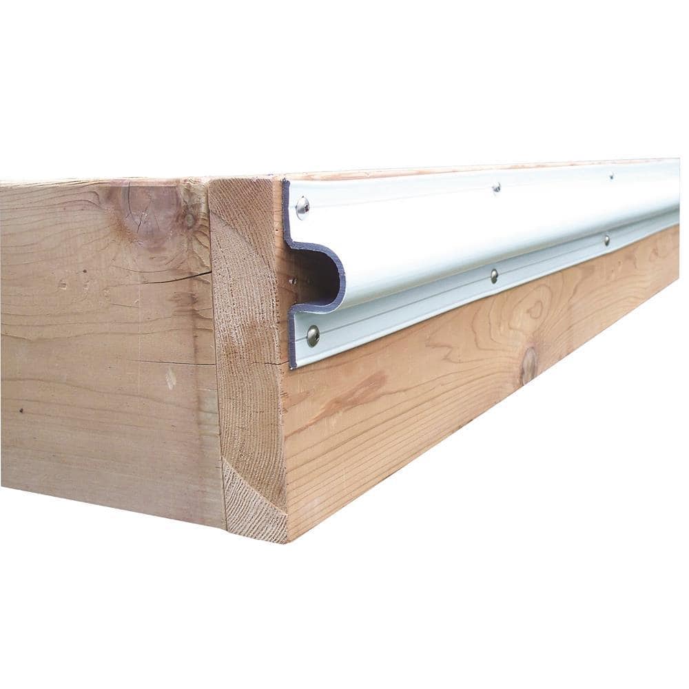 Dock Edge "C" Guard Profile, White DE1125F - The Home Depot