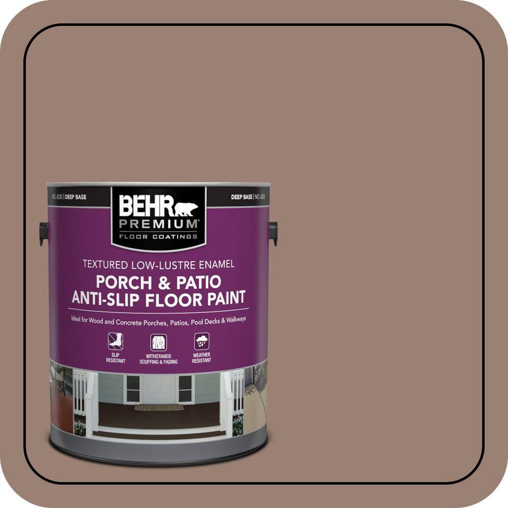 BEHR PREMIUM 1 gal. #N190-5 Frontier Brown Textured Low-Lustre Enamel ...