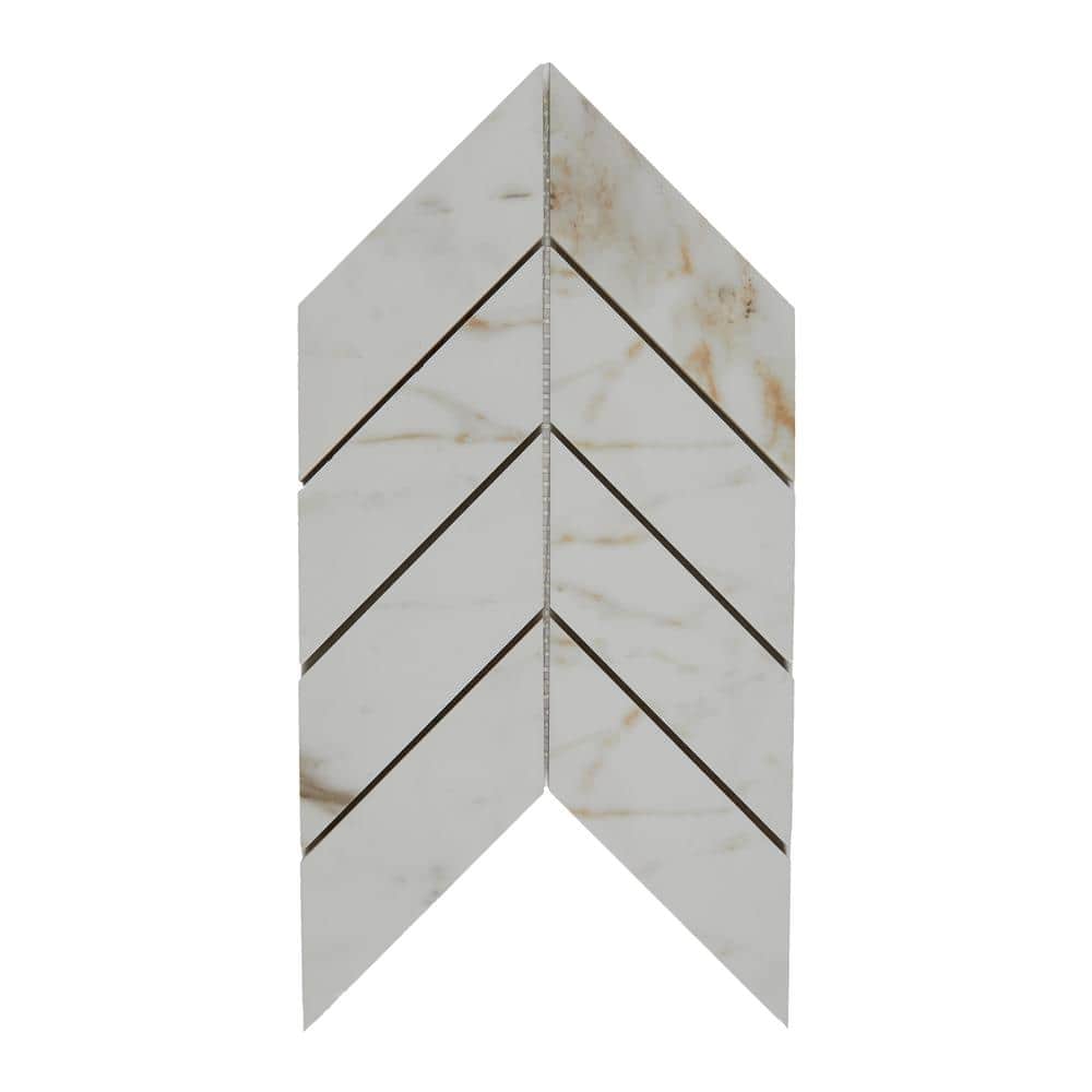 Daltile Marble Attache Lavish Golden Reverie 7 in. x 14 in. Polished ...