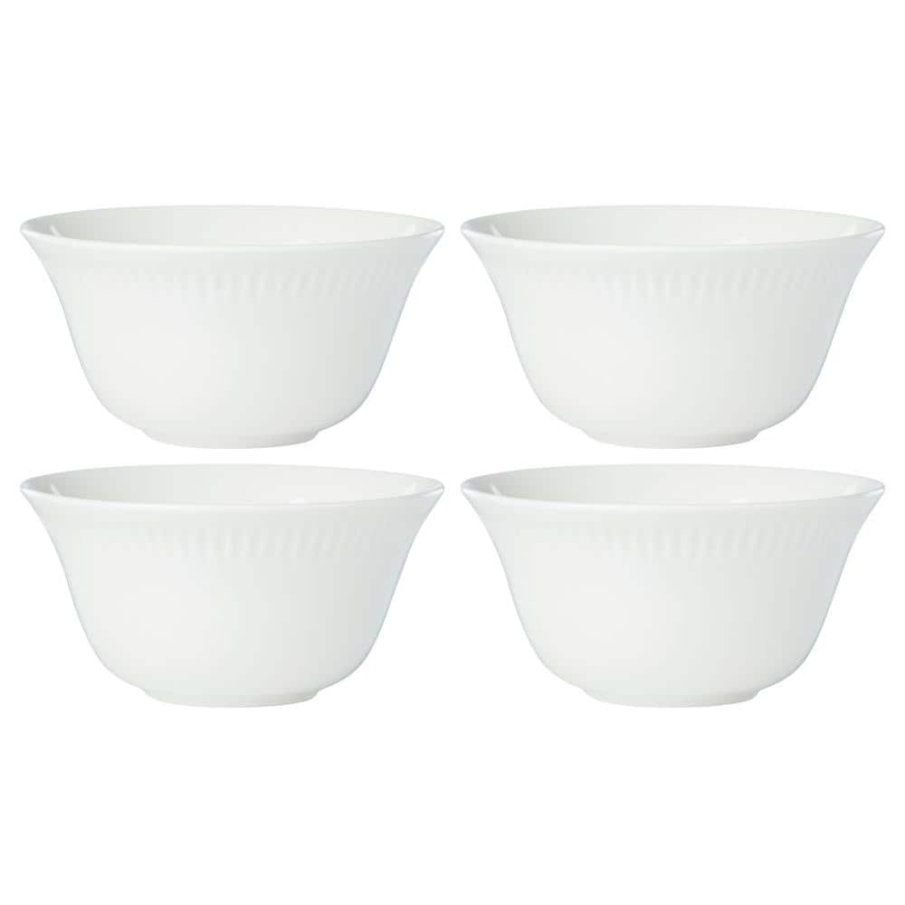 Lenox Profile 16 fl. oz. White Porcelain Bowl (Set of 4) 891168 - The ...