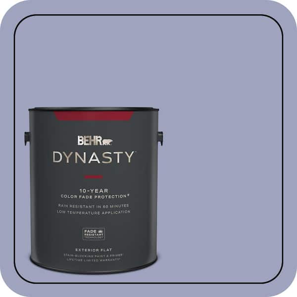 BEHR DYNASTY 1 gal. #620D-4 Veranda Iris Flat Exterior Stain-Blocking ...
