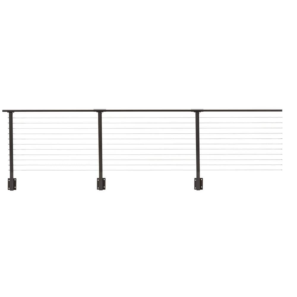 Reviews for CityPost 44 ft. x 36 in. Bronze Deck Cable Railing, Face ...