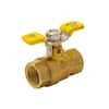 ProLine 1/2 in. x 1/2 in. Brass T-Handle Ball Valve 107-823THN - The ...