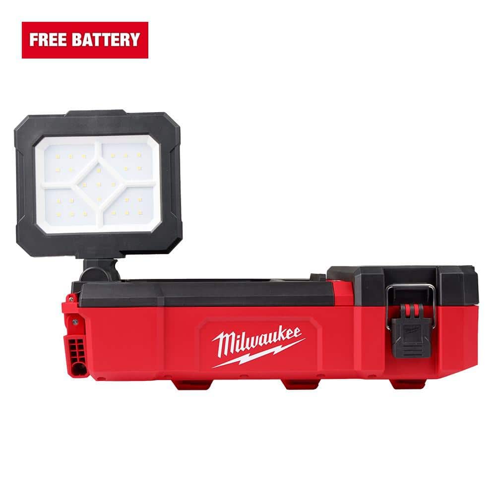 Milwaukee M12 12-Volt Lithium-Ion Cordless PACKOUT Flood Light w/USB ...