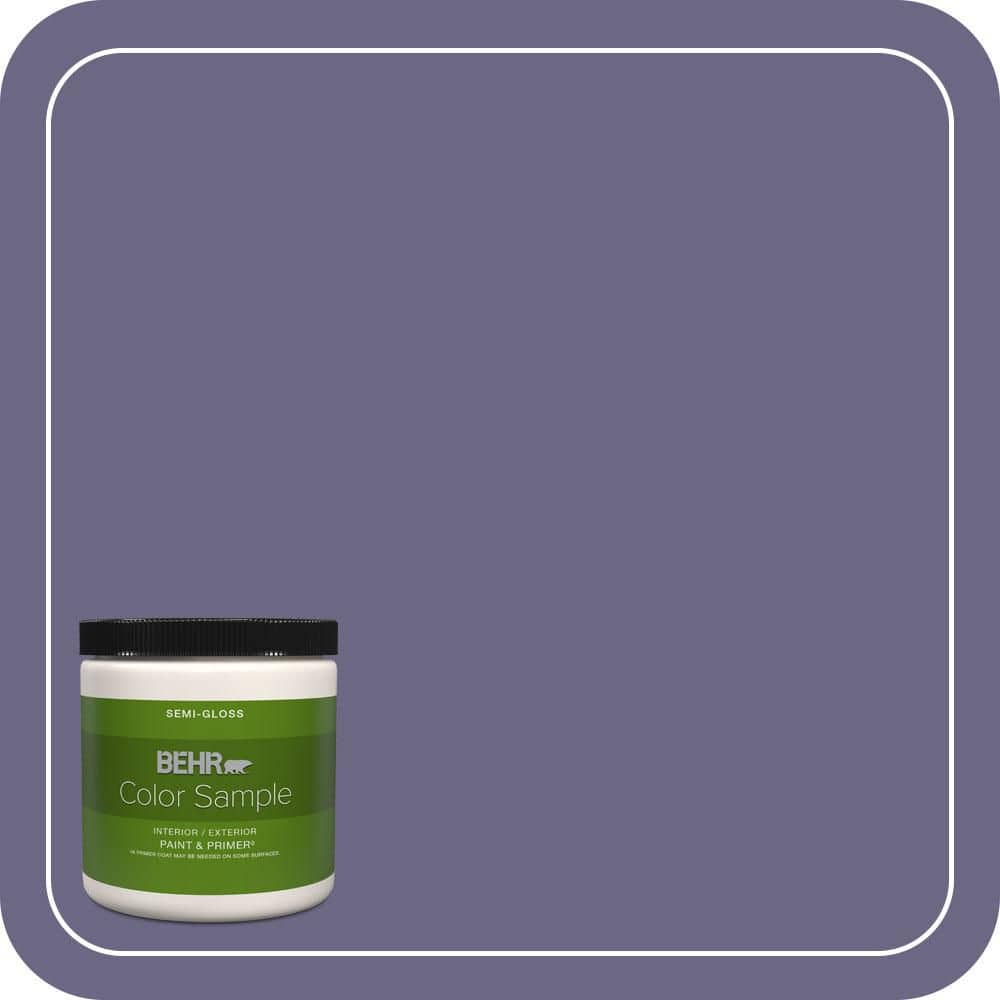 BEHR PREMIUM PLUS 8 oz. #PPU16-18 Hyacinth Arbor Semi-Gloss Interior ...