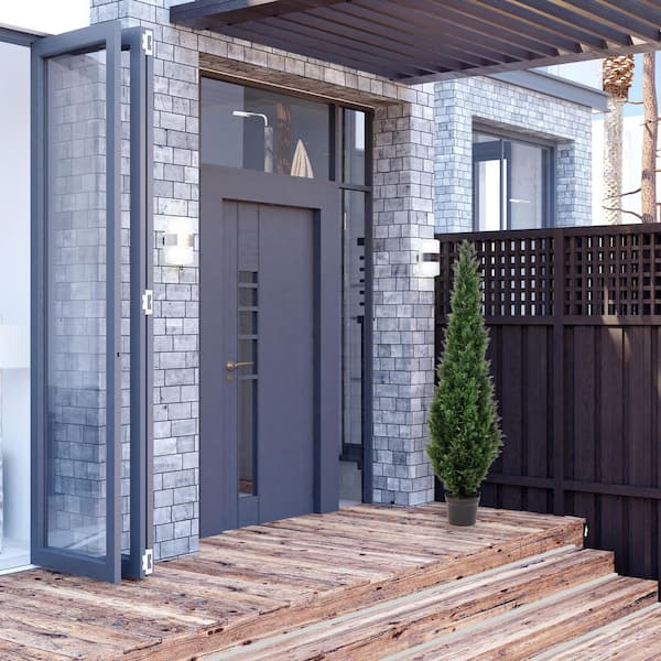 Vickerman 6 ft. Green Artificial Cedar Everyday Tree in Pot TP170672 ...