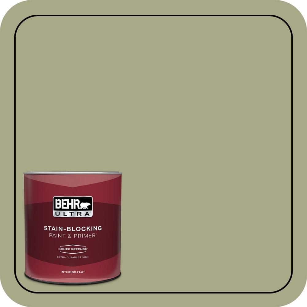 BEHR ULTRA 1 qt. #S360-4 Meditation Time Extra Durable Flat Interior ...