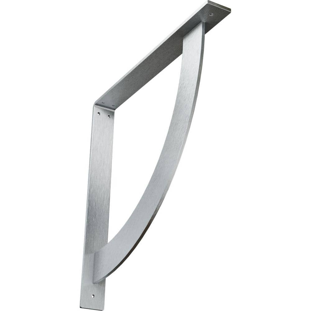 Ekena Millwork 18 in. x 2 in. x 18 in. Steel Unfinished Metal Bulwark ...