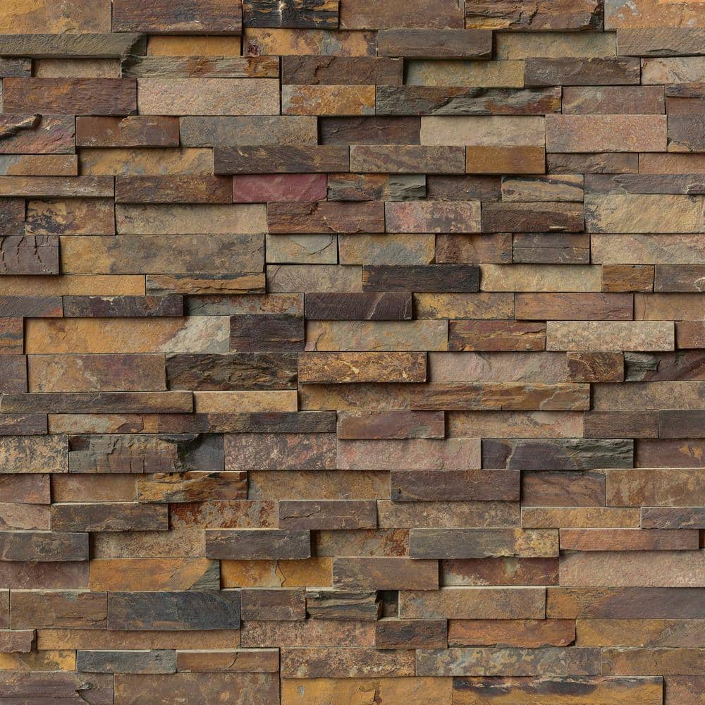 Reviews for MSI Rivara Ledger Panel 6 in. x 24 in. Splitface Slate Wall ...