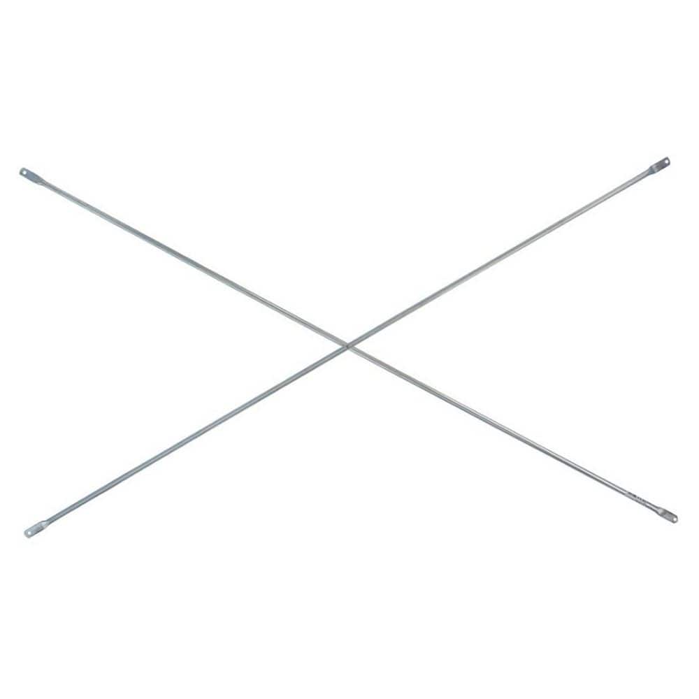 MetalTech 7 ft. x 4 ft. Galvanized Steel Squaring Cross Brace for ...