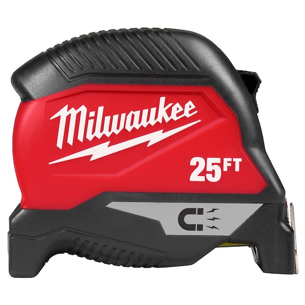 Milwaukee 25 ft. Magnetic Tape Measure 48-22-1025M - The Home Depot
