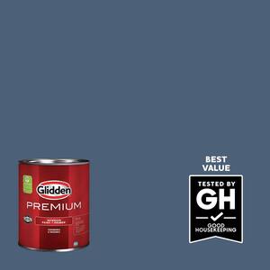 Glidden Essentials 5 gal. #PPG1163-6 Blue Fjord Flat Exterior Paint ...