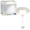 Commercial Electric 1.76 in. White 1-Way Pull Chain Lamp Socket Holder ...