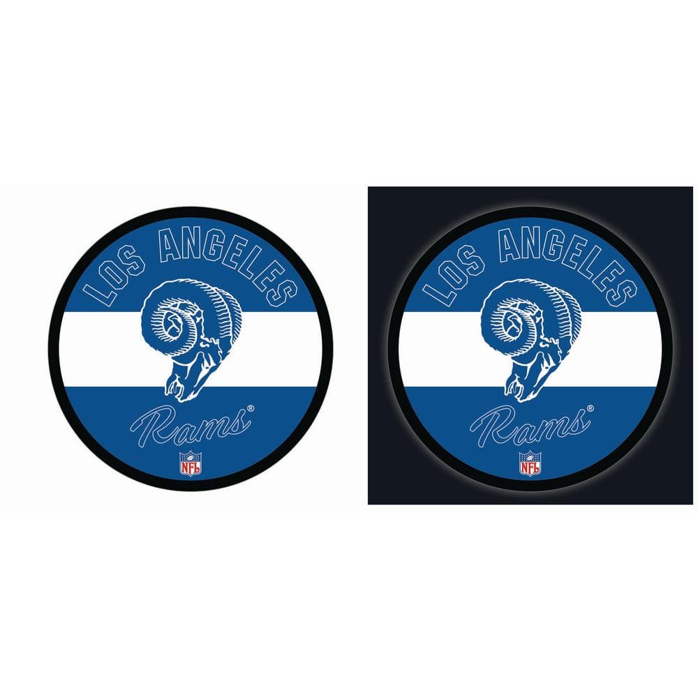 Evergreen Los Angeles Rams Vintage Round 23 in. Plug-in LED Lighted ...