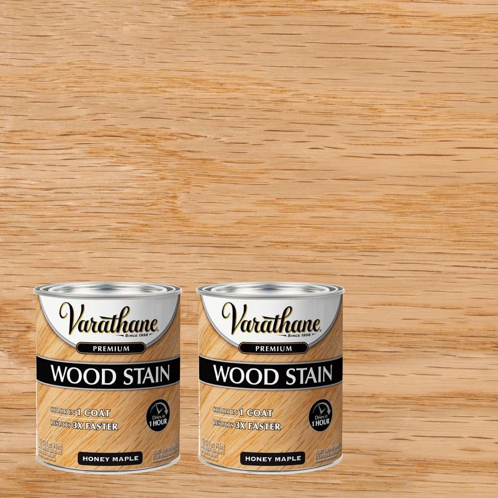 Varathane 1 qt. Honey Maple Premium Fast Dry Interior Wood Stain (2 ...
