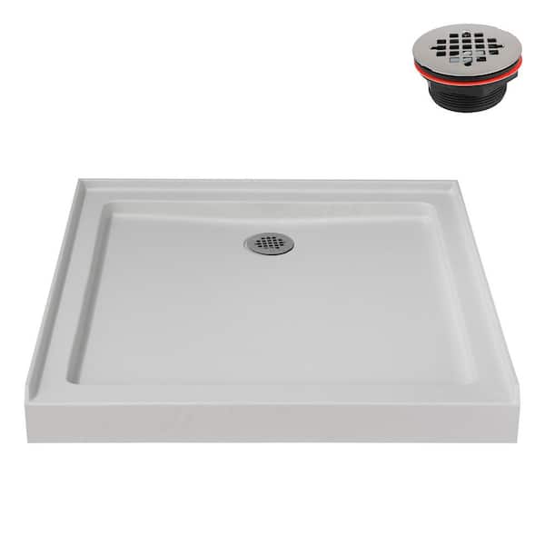 Streamline 36 in. x 36 in. Alcove Acrylic Shower Pan Base in Matte ...