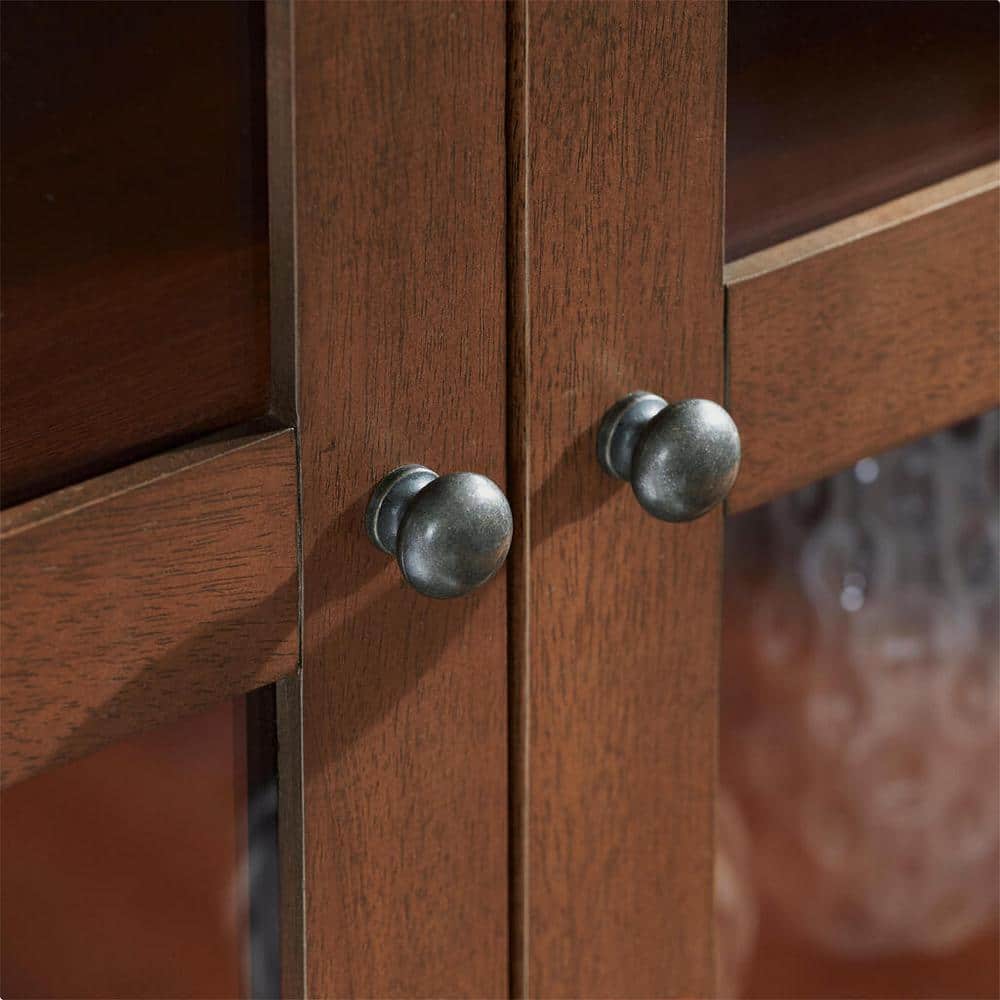 Home Decorators Collection Bradstone 72 in. Walnut Brown Wood Bookcase ...