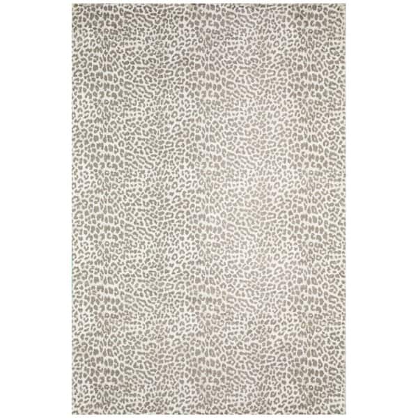HomeRoots 3 x 5 Beige Animal Print Runner Rug 2000491675 - The Home Depot