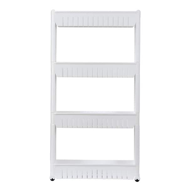 Karl home Modern Plastic Multi-Functional 4-Wheeled Storage Rack in ...