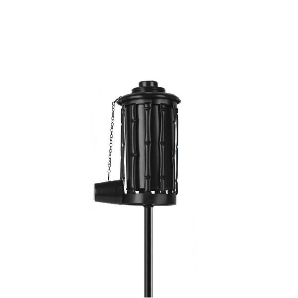 MOEPISY Home Garden Torch 6-Pack, 16 Oz Outdoor Metal Black Torch ...