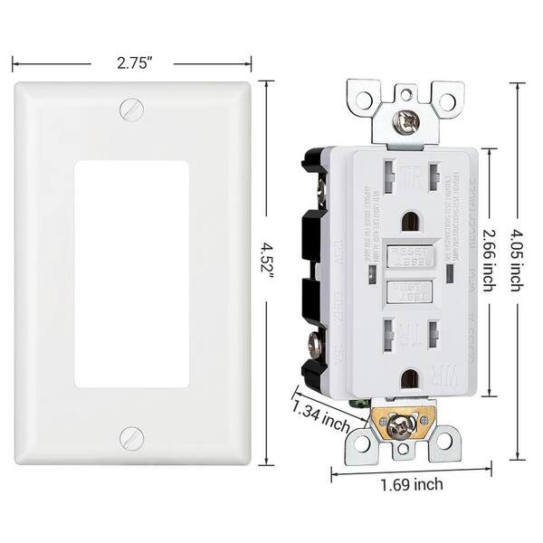Gfci Receptacle Dimensions