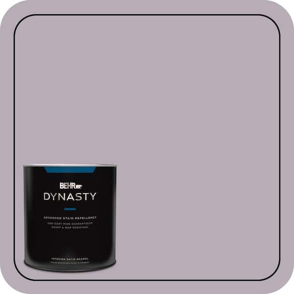 BEHR DYNASTY 1 qt. #670F-4 Silverberry Satin Enamel Interior Stain ...