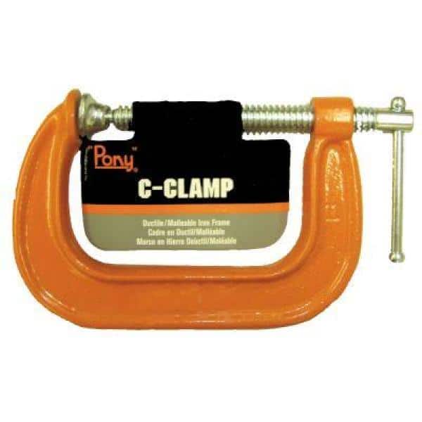 Husky 4 in. Opening, 2-3/4 in. Deep Frame Light-duty C-clamp 2640 - The ...