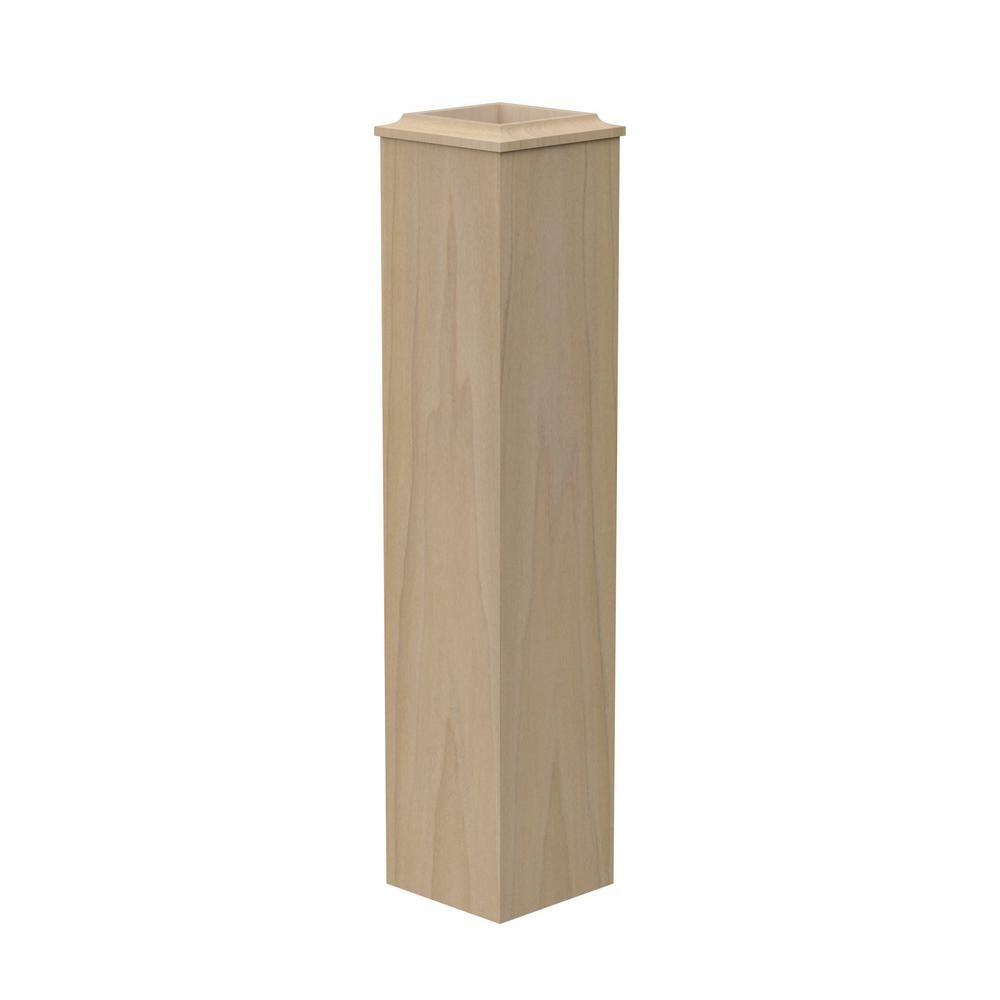 EVERMARK Stair Parts 4077 24 in. x 5in. Unfinished Poplar Base Sleeve ...