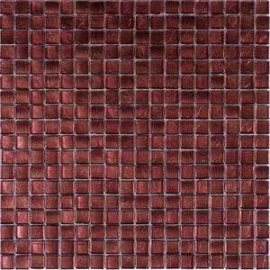 Apollo Tile Skosh 4 in. x 6 in. Glossy Ruby Red Glass Mosaic Uniform ...
