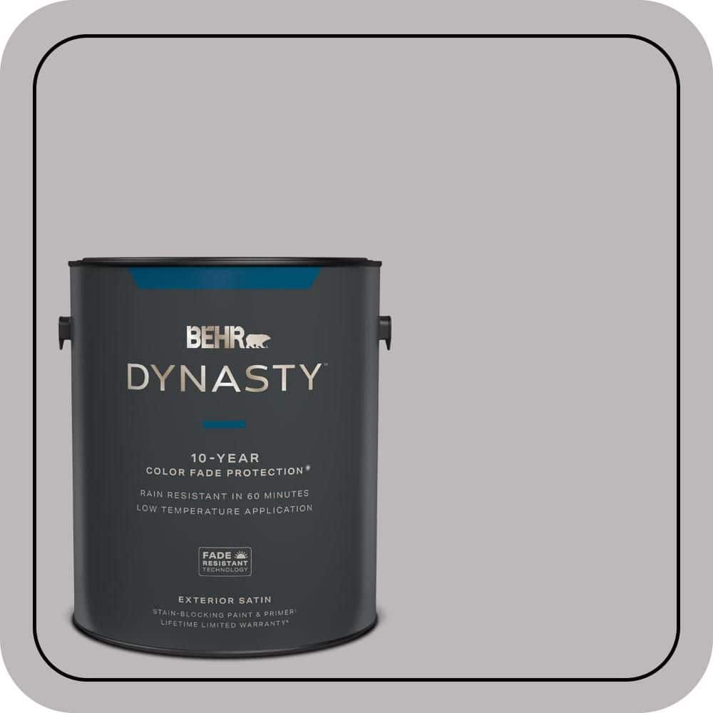 BEHR DYNASTY 1 gal. #PPU16-10 French Lilac Satin Enamel Exterior Stain ...