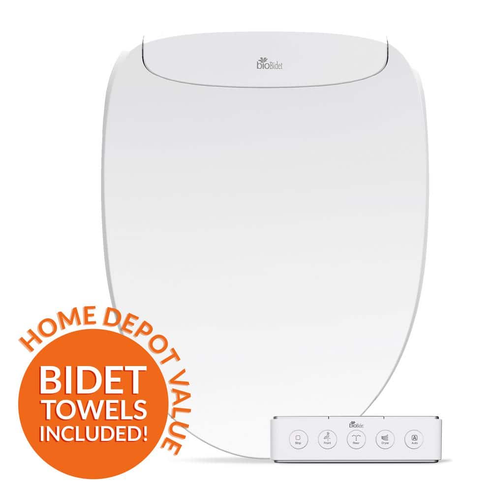 BIO BIDET Discovery DLS Electric Bidet Seat for Elongated Toilets in ...