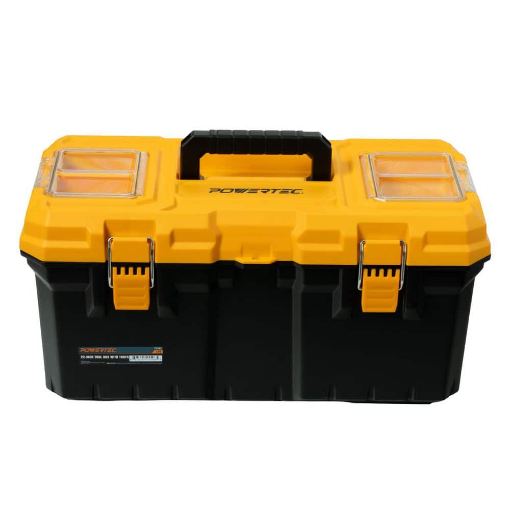Reviews for ‎POWERTEC 22 in. Tool Box with Trays-Lockable, Metal Latch ...