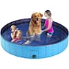 VIVOHOME 4 ft. PVC Round 11.8 in. D Foldable Kiddie Pool with ...