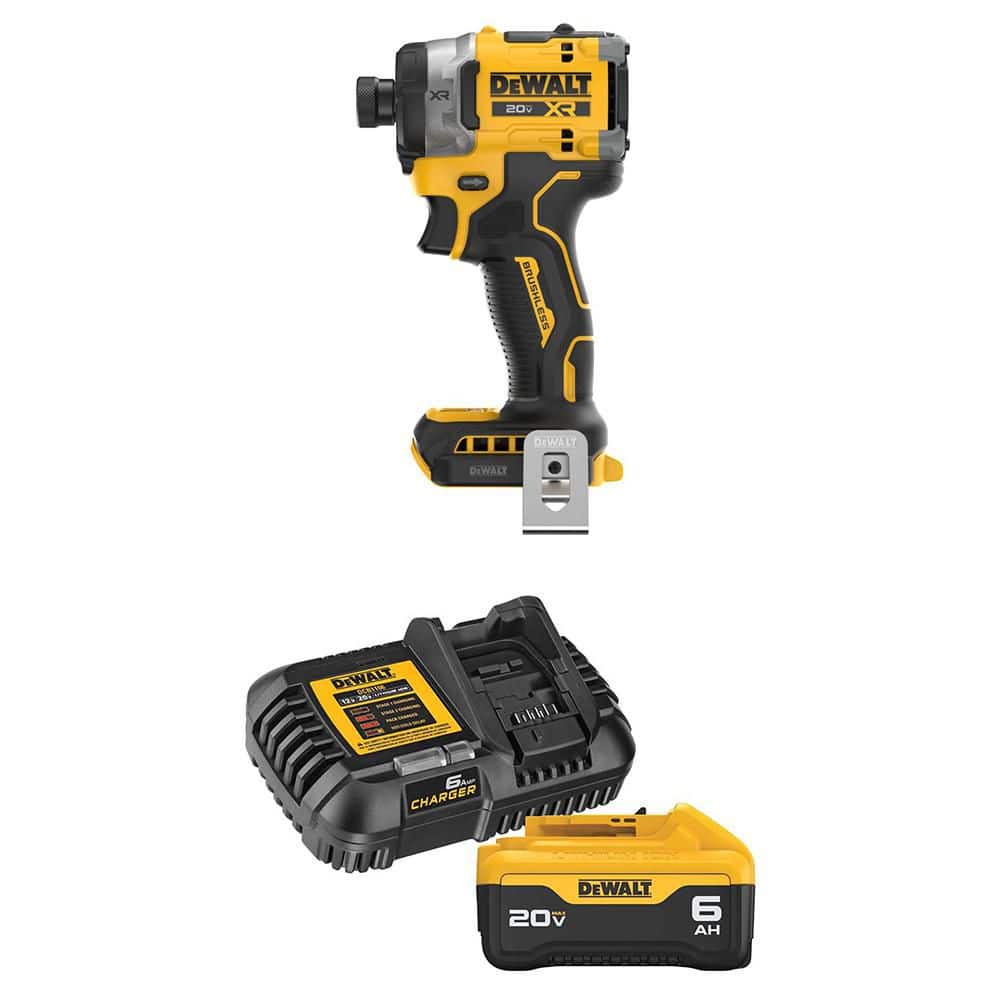 DEWALT 20V MAX XR Lithium-Ion Cordless Impact Driver with 6.0 Ah ...