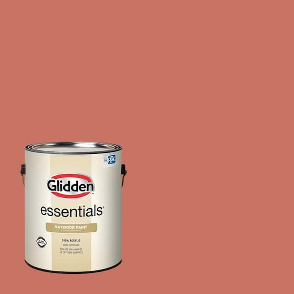 Glidden Essentials 1 gal. PPG1064-6 Sahara Sun Semi-Gloss Exterior ...