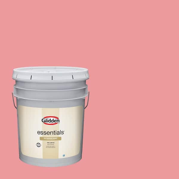 Glidden Essentials 5 gal. PPG1187-4 River Rouge Satin Exterior Paint ...