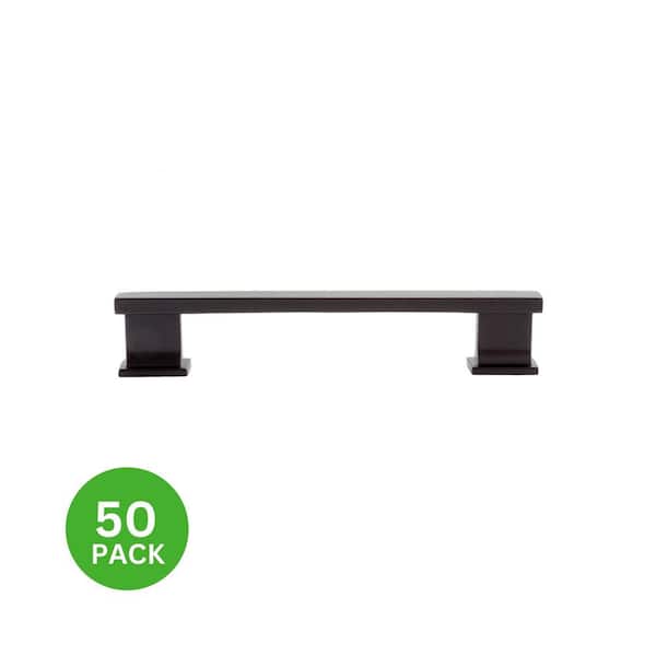 Laurey Cosmopolitan 3-3/4 in. Center to Center Matte Black Rectangular ...