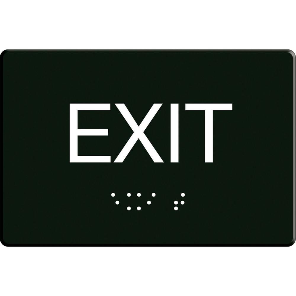 The Hillman Group 6 in. x 9 in. Self Adhesive Exit Sign 843480 - The ...