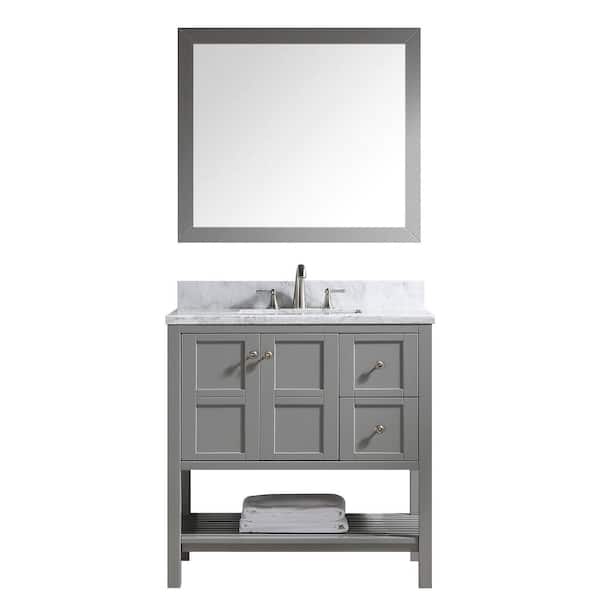 Tatahance 36 in. W x 22.05 in. D x 39.8 in. H Single Sink Bath Vanity ... Tatahance 36 in. W x 22.05 in. D x 39.8 in. H Single Sink Bath Vanity ...