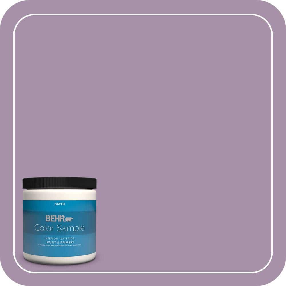 BEHR PREMIUM PLUS 8 oz. #MQ5-33 Uptown Girl Satin Enamel Interior ...