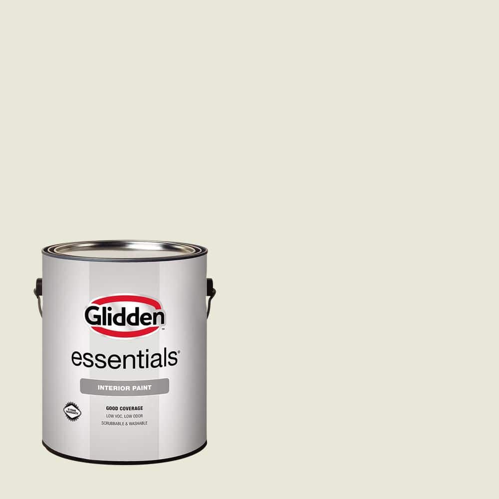 Glidden Essentials 1 gal. PPG1122-1 White Smoke Semi-Gloss Interior ...