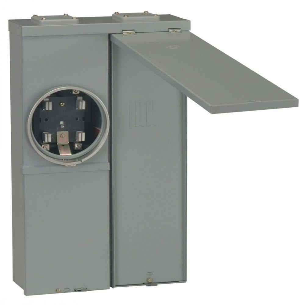 GE PowerMark Gold 100 Amp 2-Space 4-Circuit Meter Socket Load Center ...